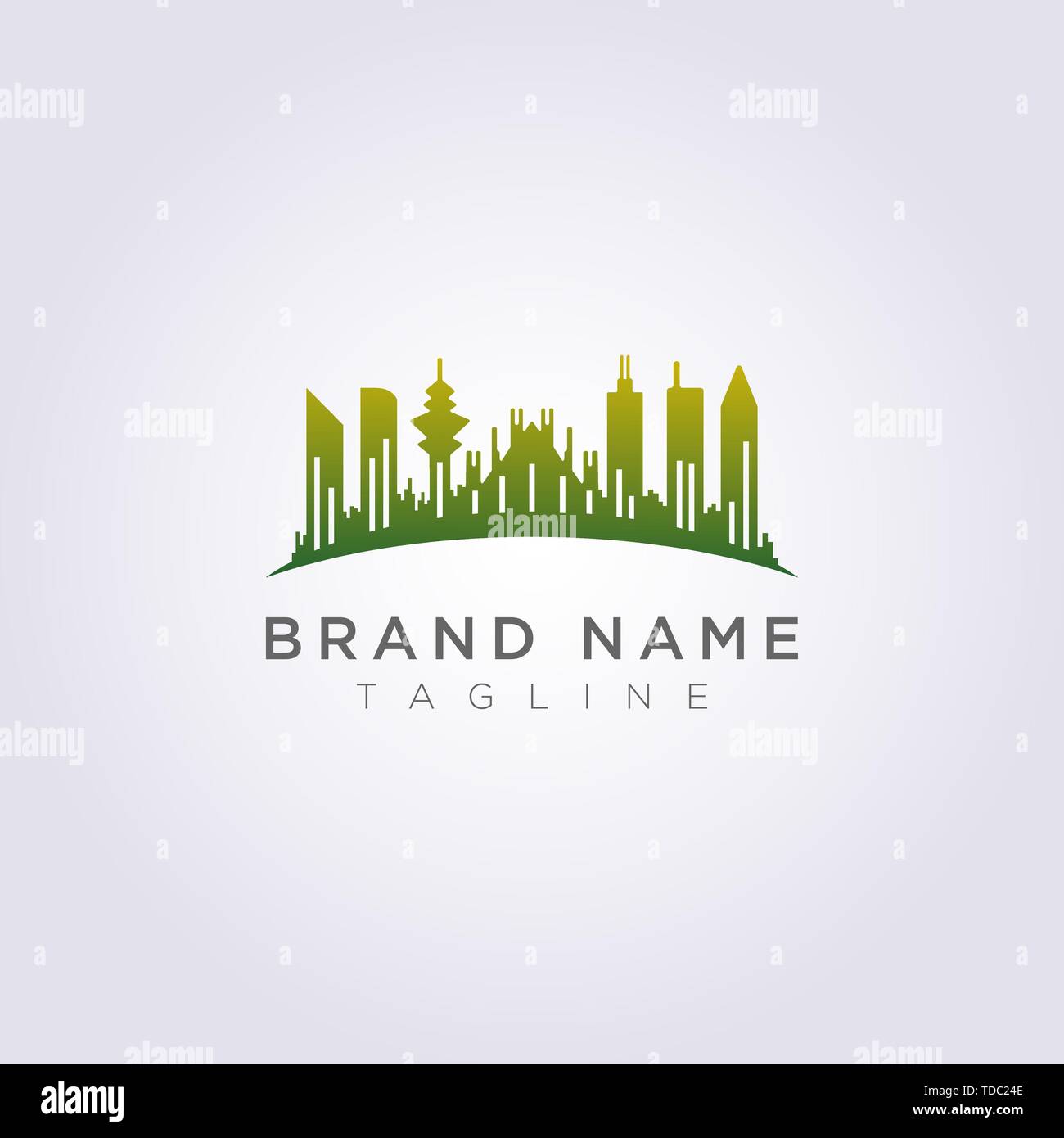 Logo City Icon Design Buildings with skyscrapers, towers, architecture ...