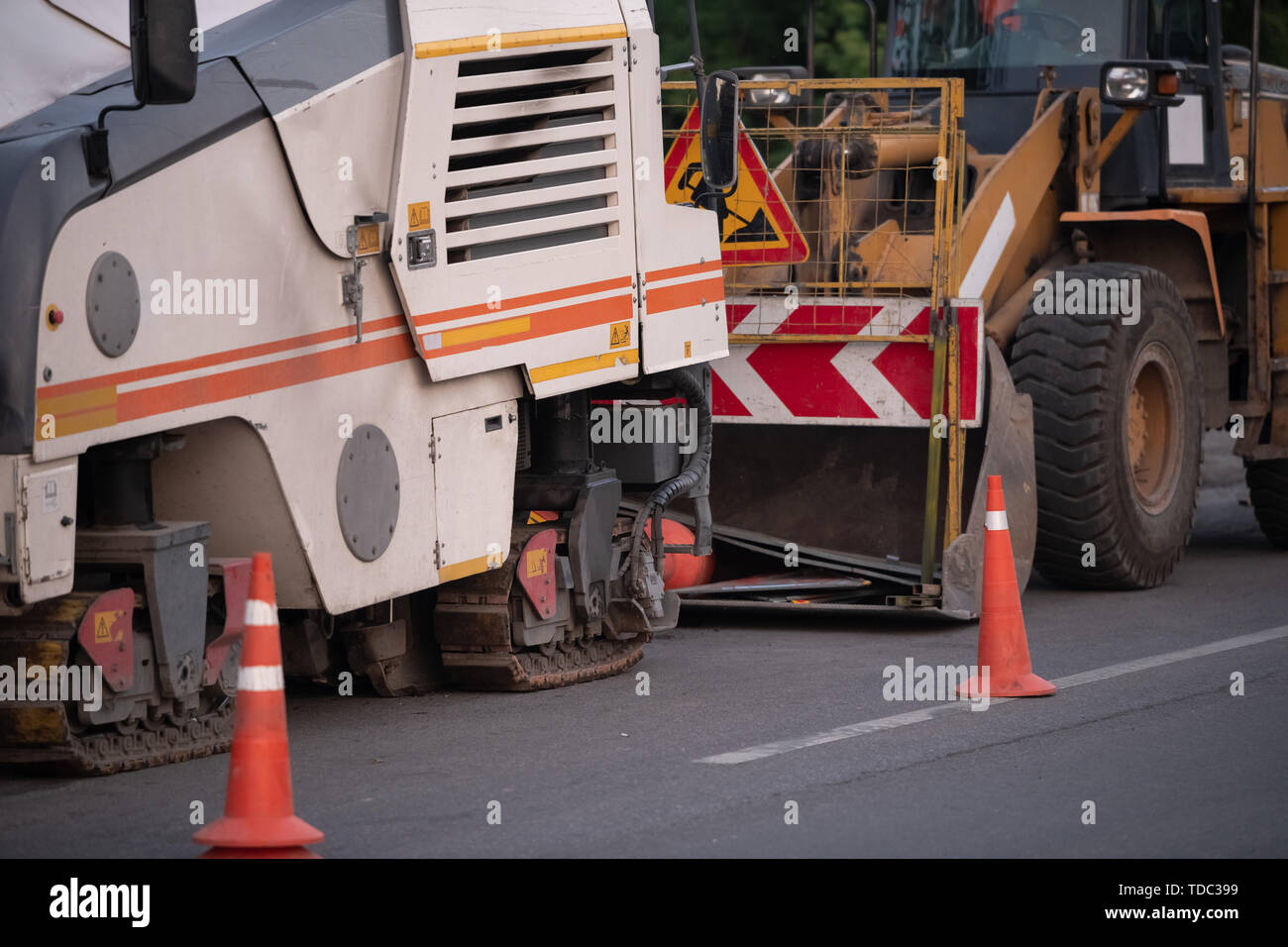 Road construction equipment hi-res stock photography and images - Alamy