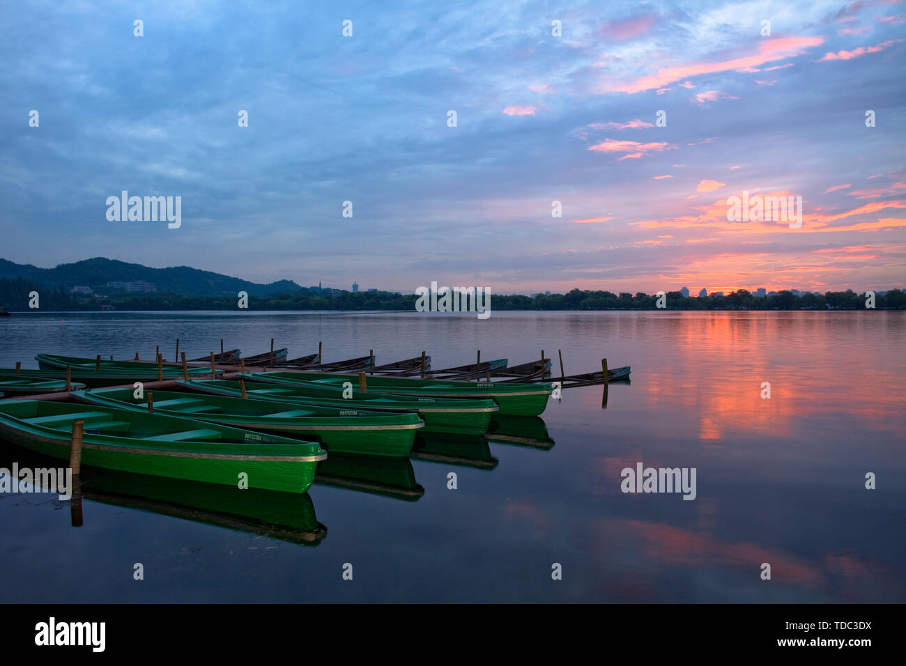 Boat on river Stock Photo - Alamy