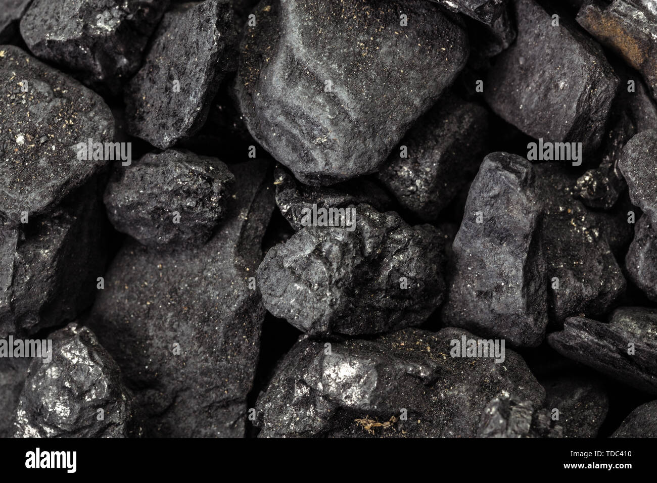 Coal mineral black cube stone background Stock Photo - Alamy
