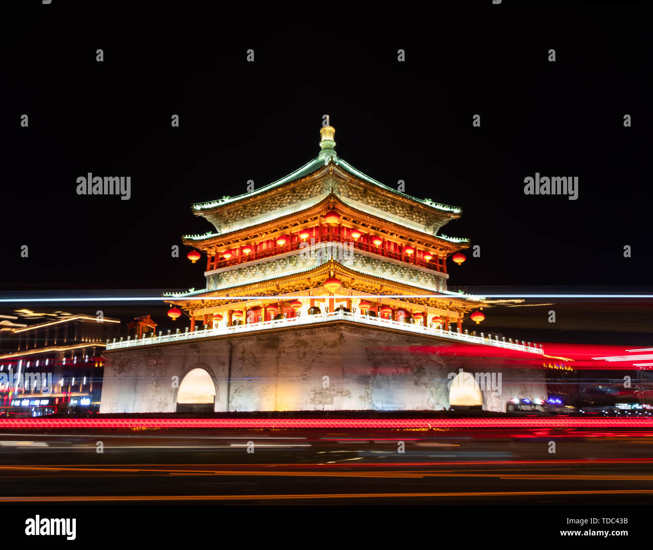 Ancient xian clock tower hi-res stock photography and images - Alamy