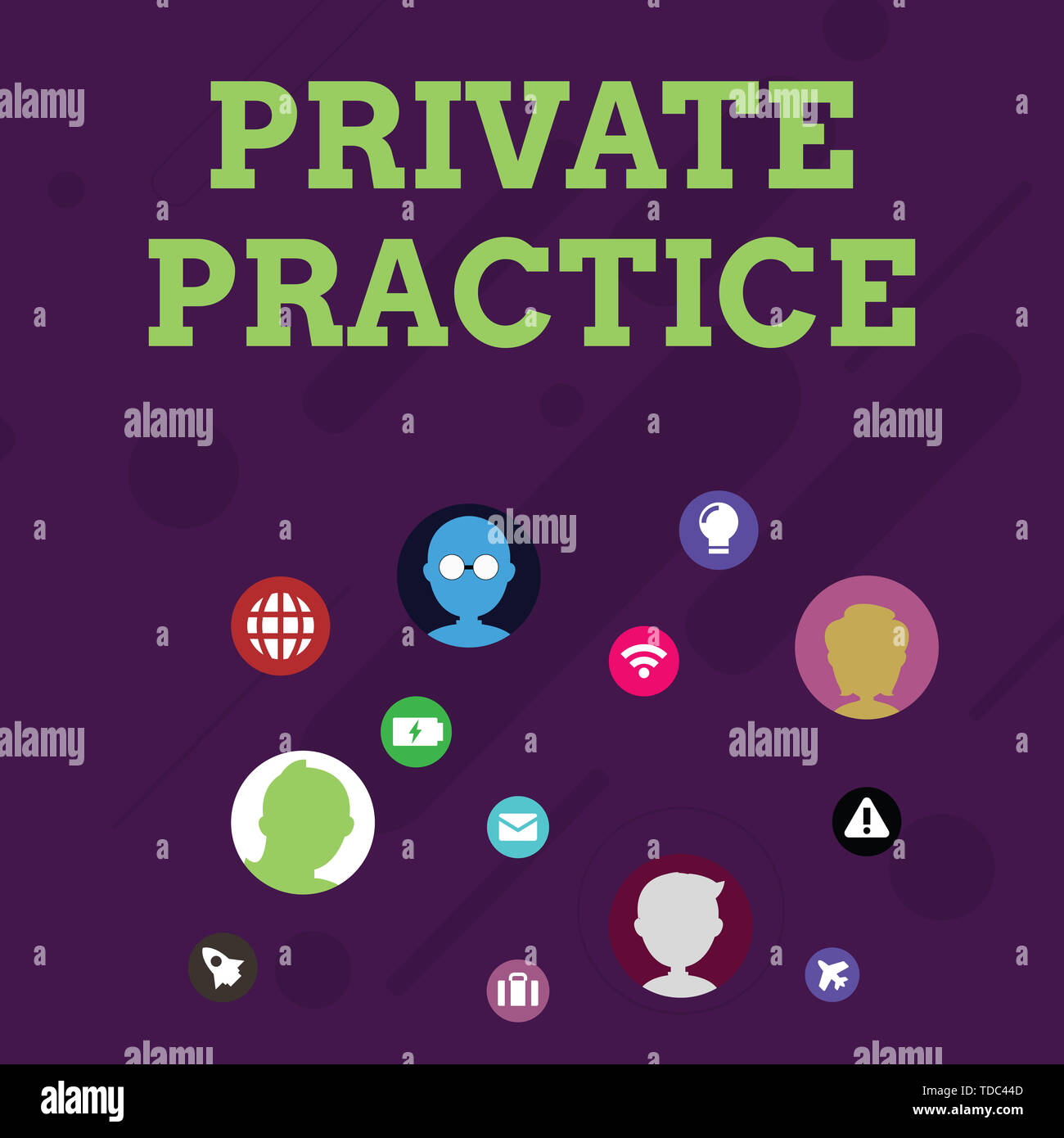 Word writing text Private Practice. Business photo showcasing work of ...
