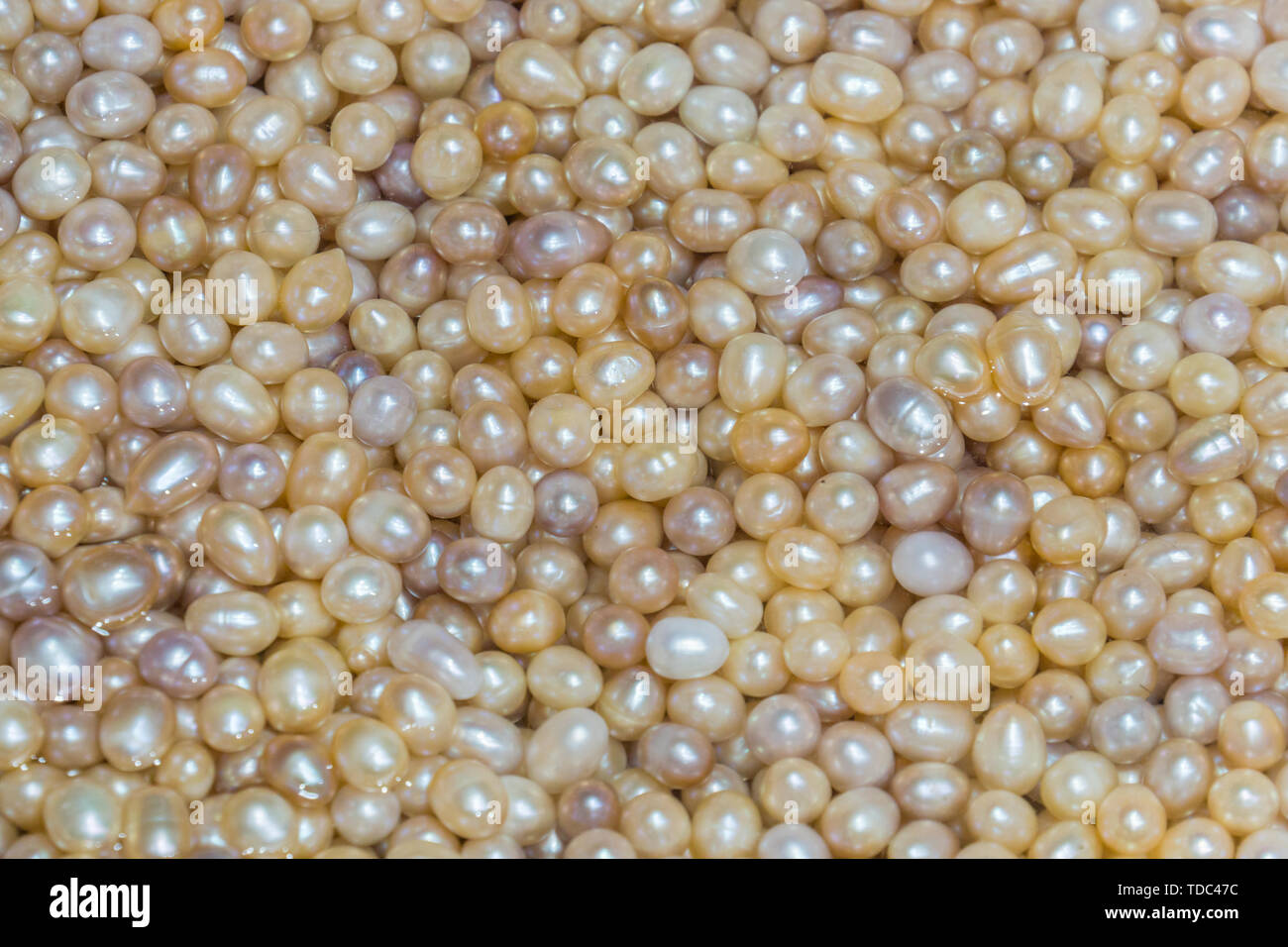 A bunch of pearls close-up Stock Photo - Alamy