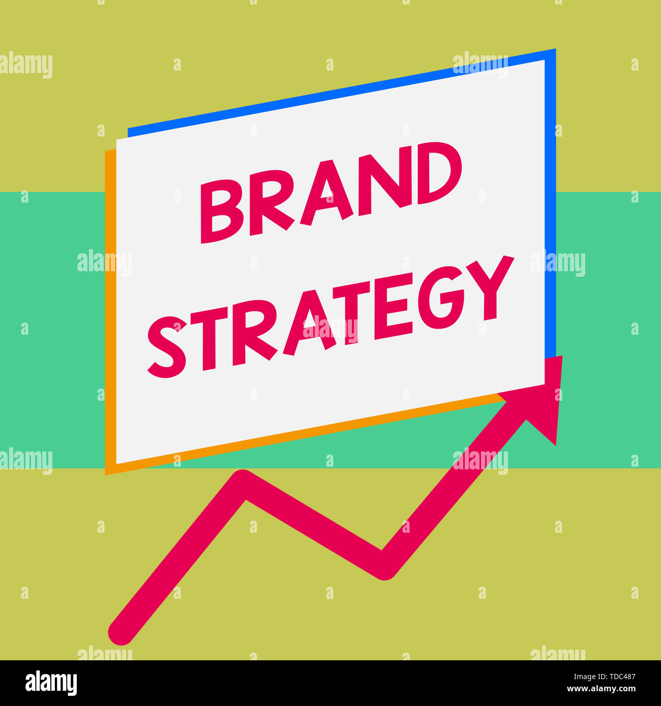 Handwriting text writing Brand Strategy. Conceptual photo Long term ...