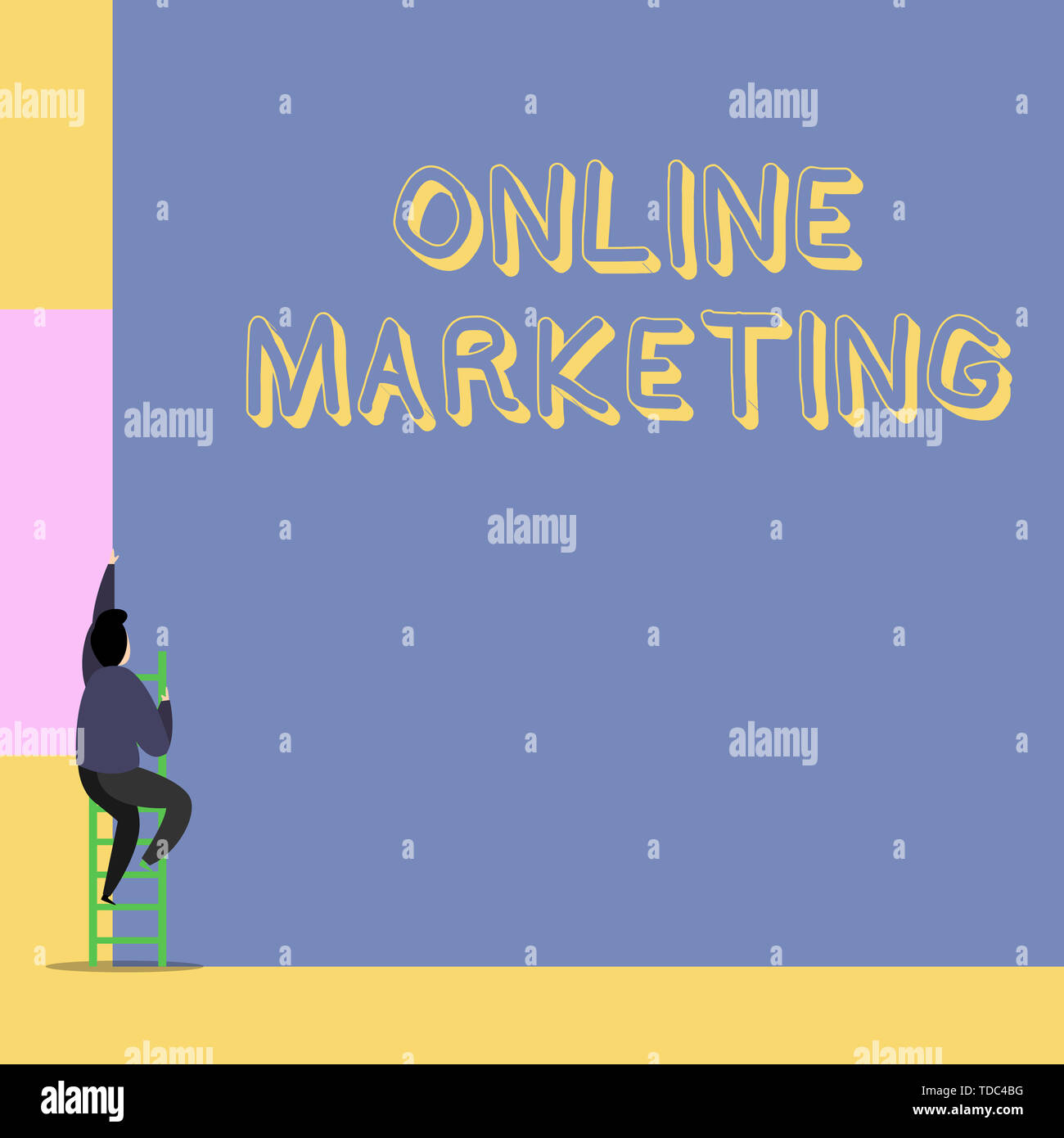 Word writing text Online Marketing. Business photo showcasing form ...