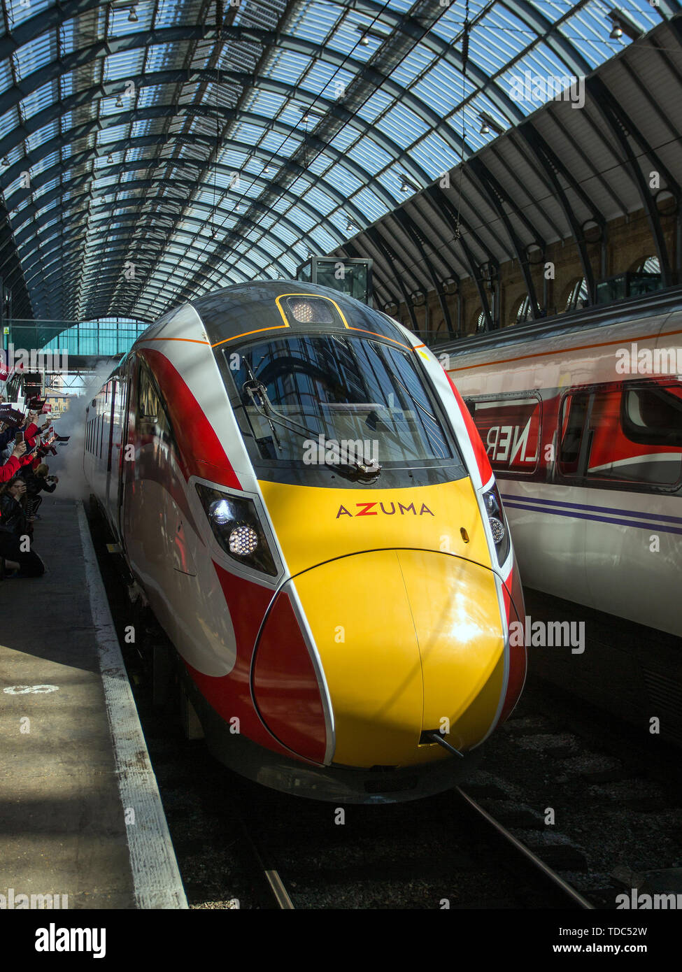 LNER preview of new Azuma trains which will run between London King's ...