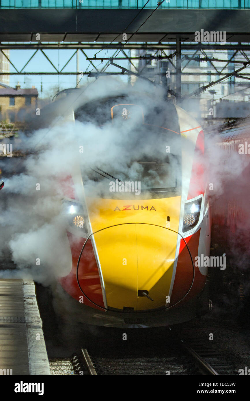 LNER preview of new Azuma trains which will run between London King's ...