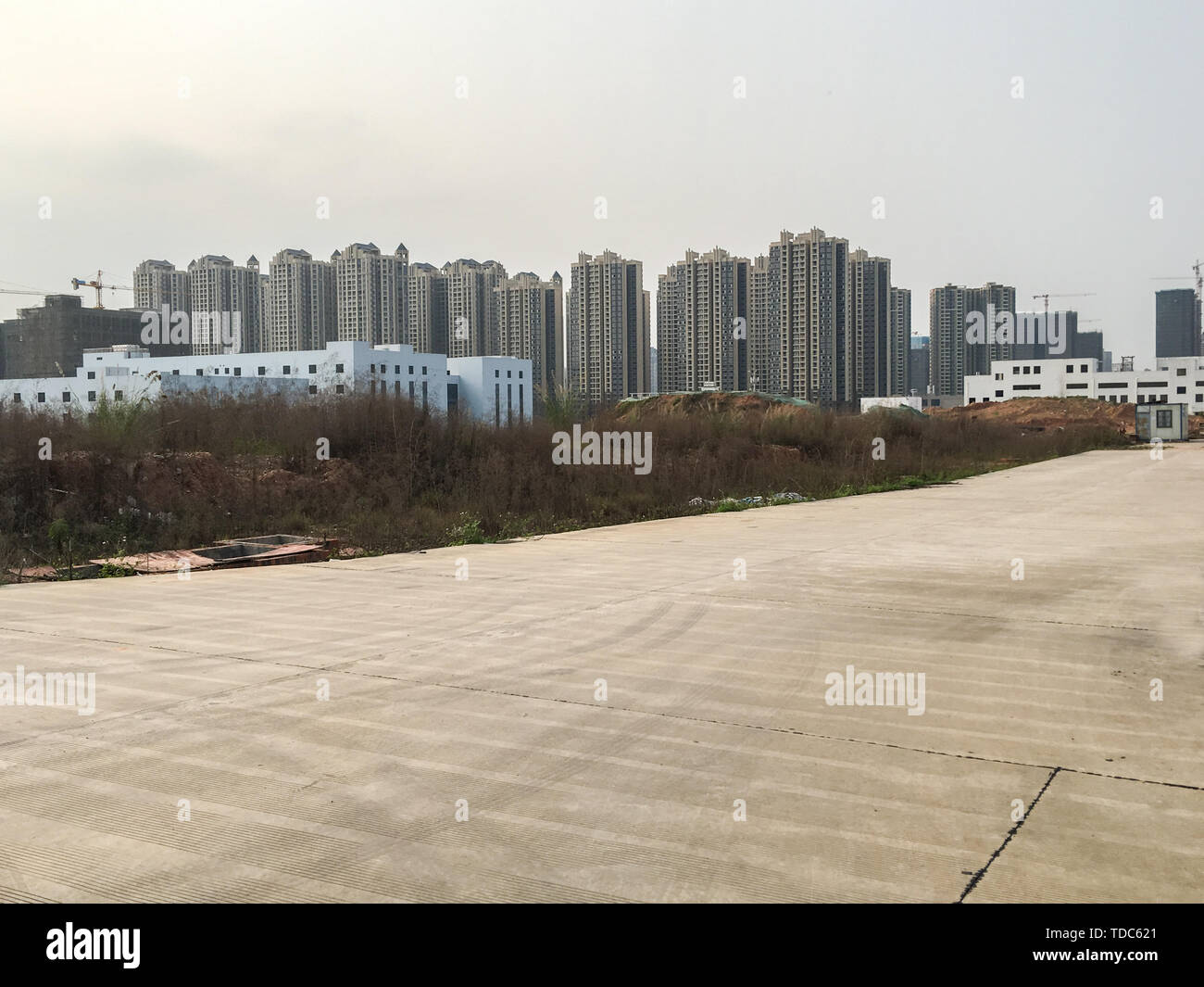 Construction of an economic development zone Stock Photo - Alamy