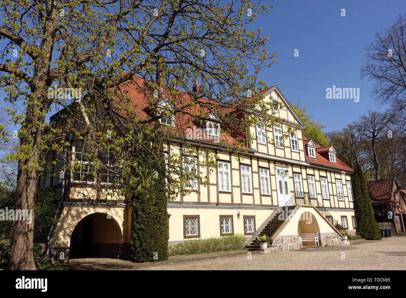 Herrenhaus von Rittergut Molzen, Hansestadt Uelzen, Niedersachsen ...