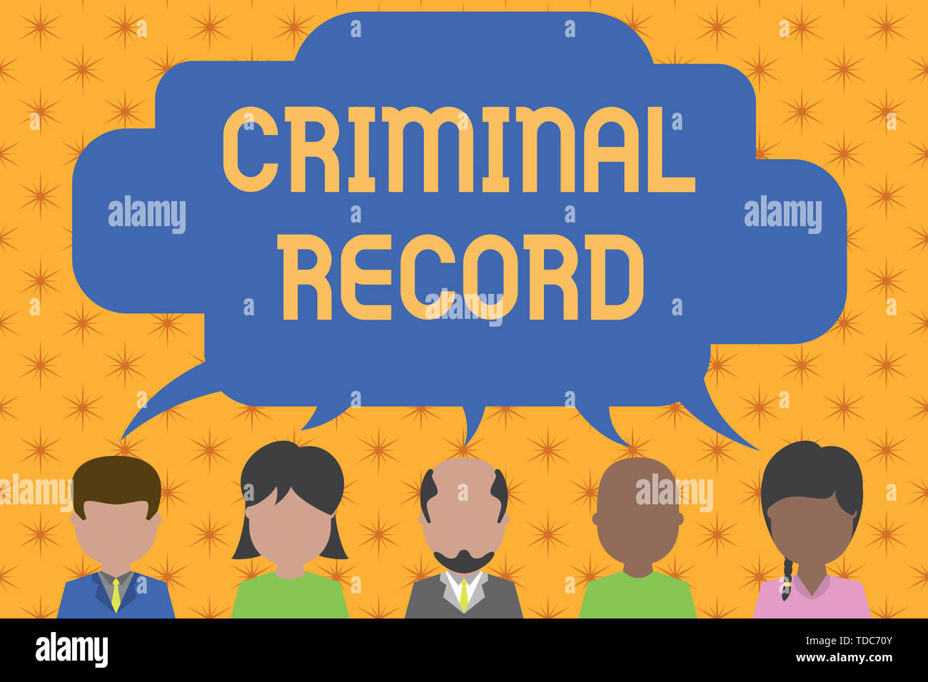 Word writing text Criminal Record. Business photo showcasing profile of ...