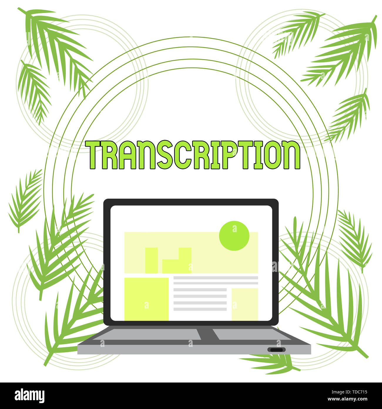 Handwriting text Transcription. Conceptual photo Written or printed ...