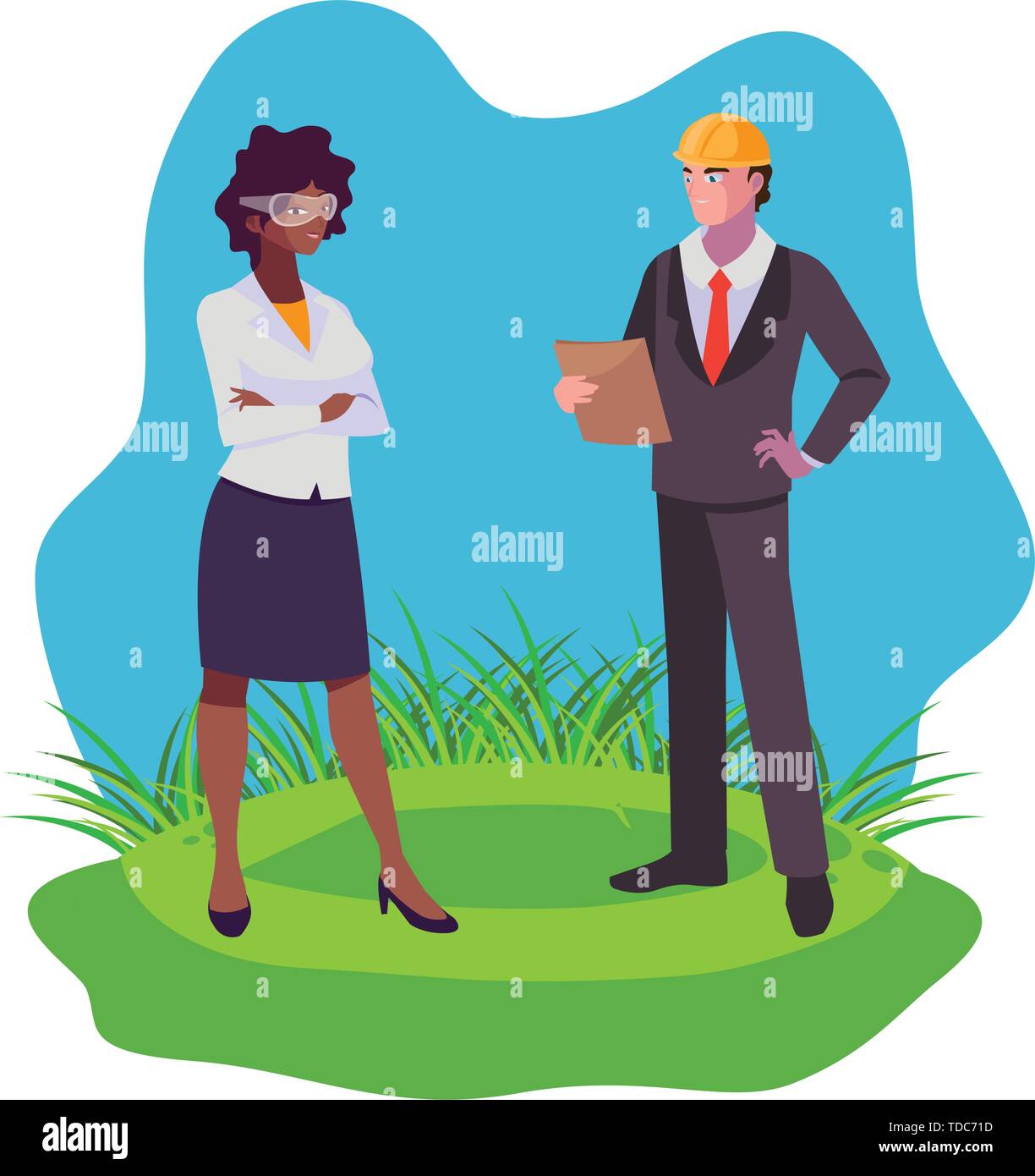 African workman Stock Vector Images - Alamy