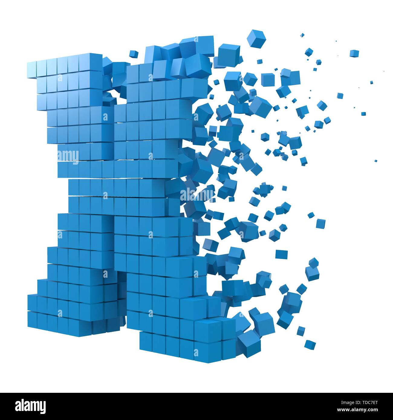 Realistic pixel style 3d Cut Out Stock Images & Pictures - Alamy