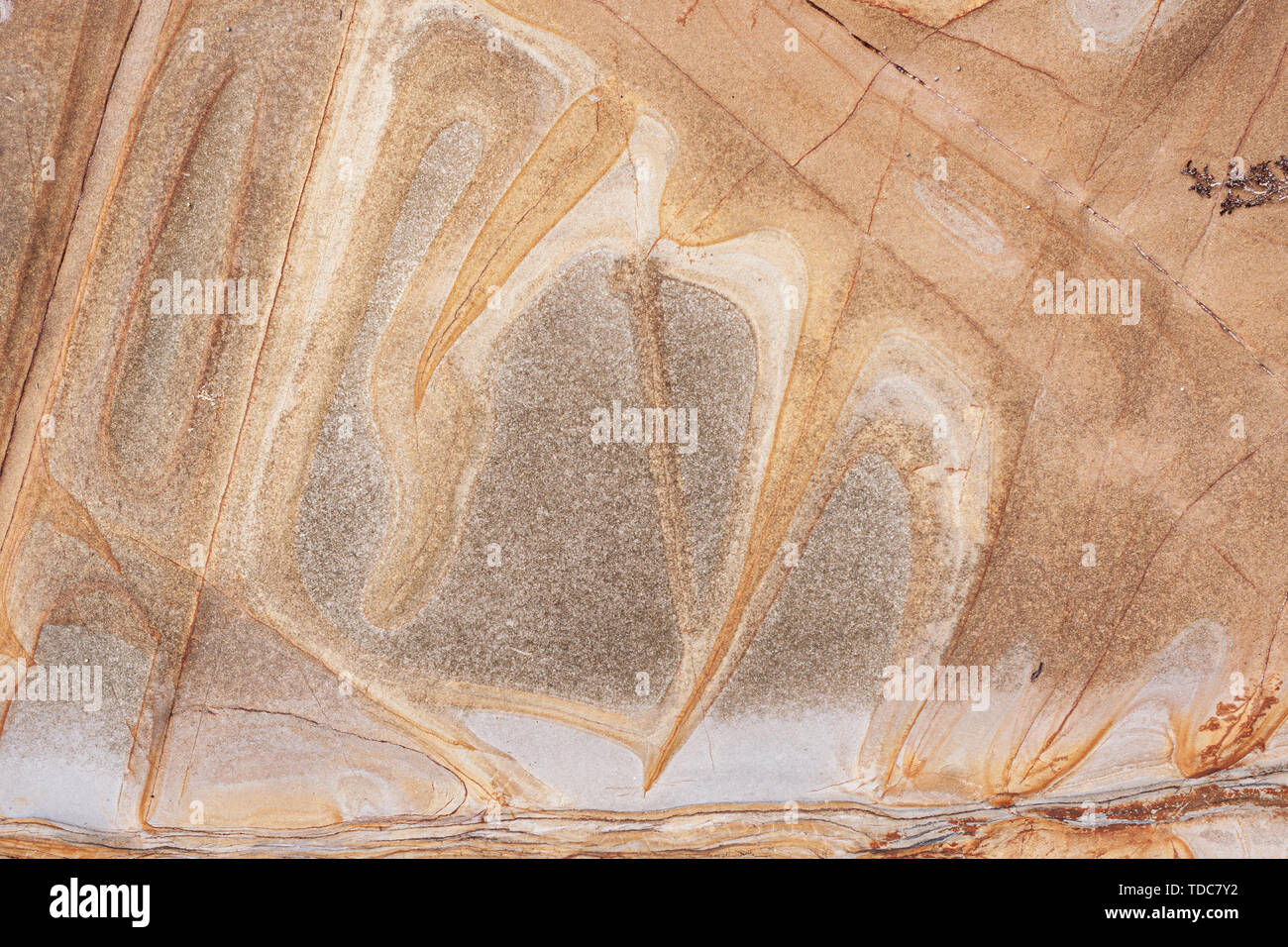 Natural sandstone patterns smooth shapes Stock Photo - Alamy