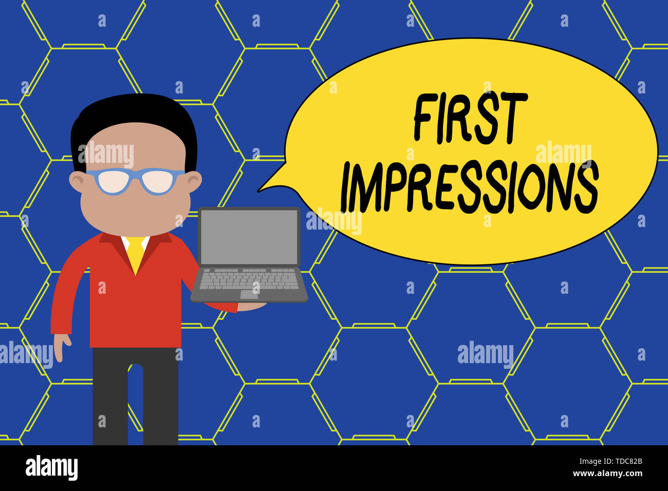 Conceptual hand writing showing First Impressions. Concept meaning What ...