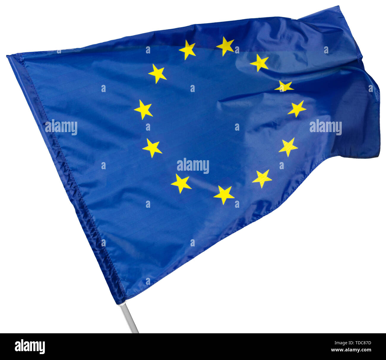 European Union Flag, Isolated on white background Stock Photo - Alamy