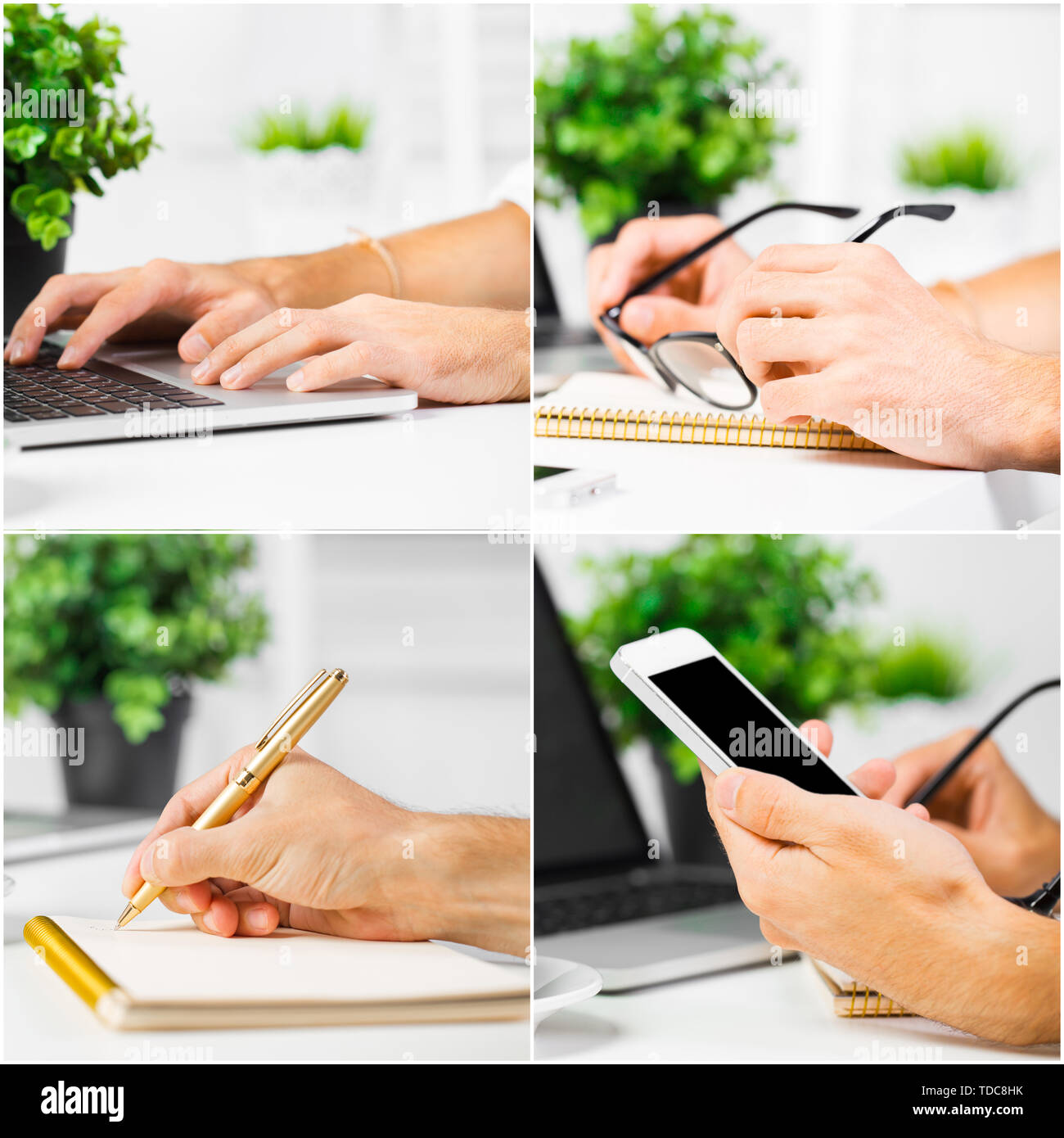 Working table concept Stock Photo - Alamy
