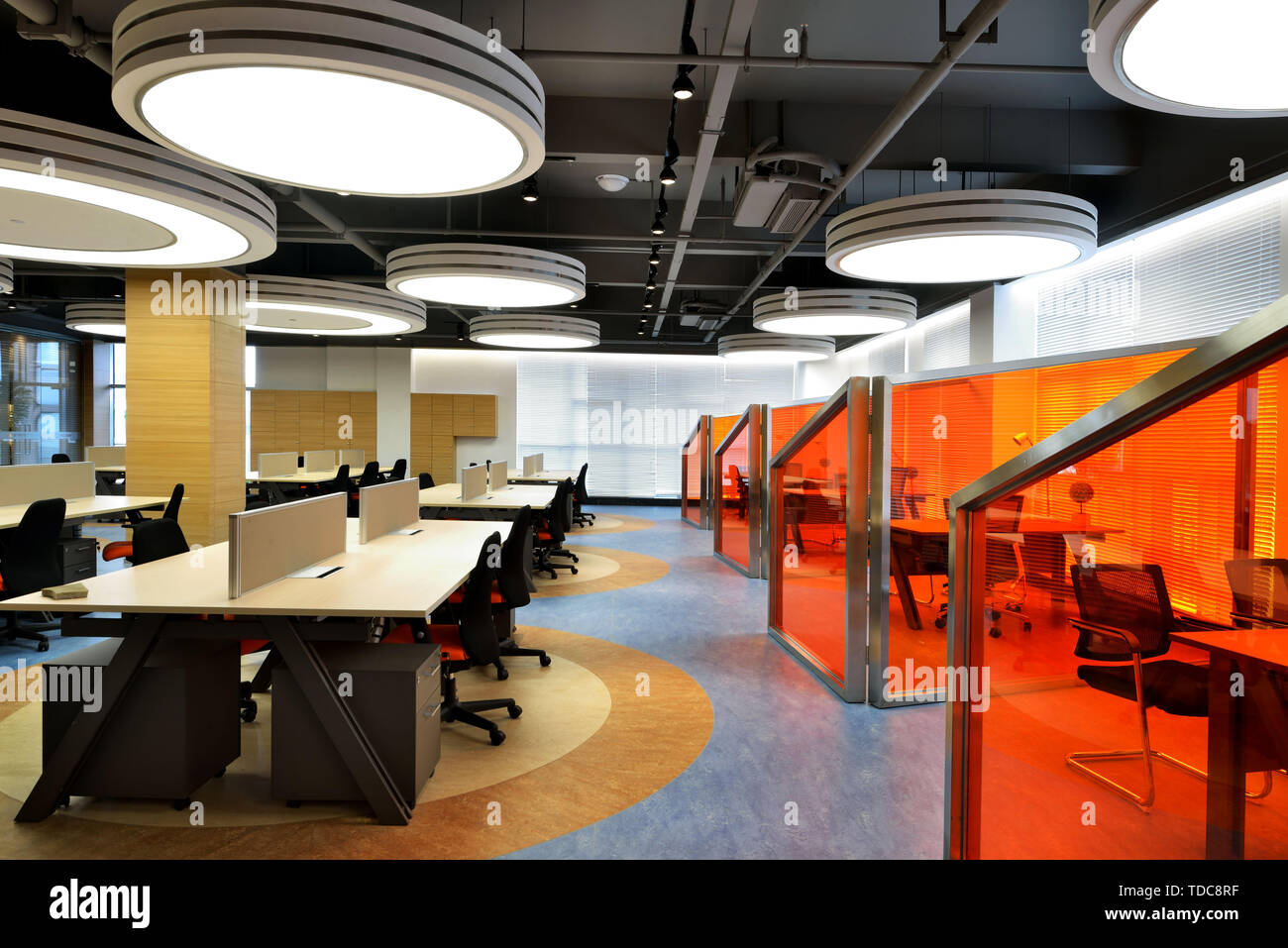 Space design, indoor, outdoor, lighting, light, office, reality Stock ...