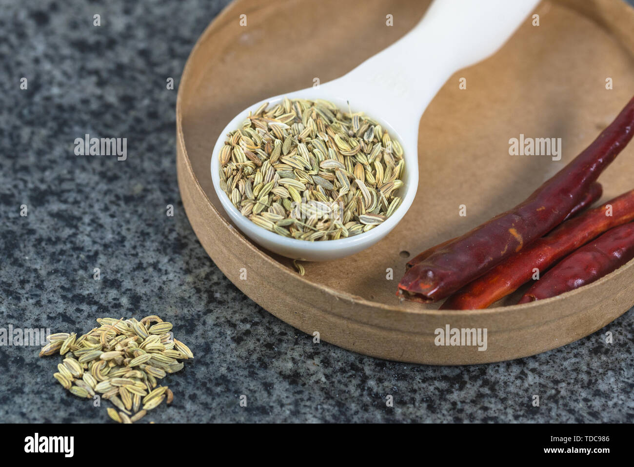 Edible spice seasonings Stock Photo - Alamy