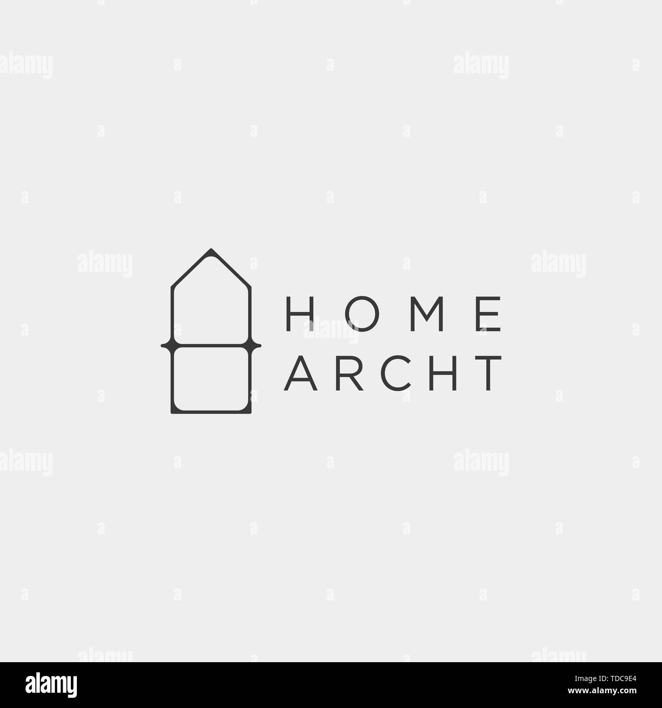 home architect logo minimalis design vector icon element Stock Vector ...