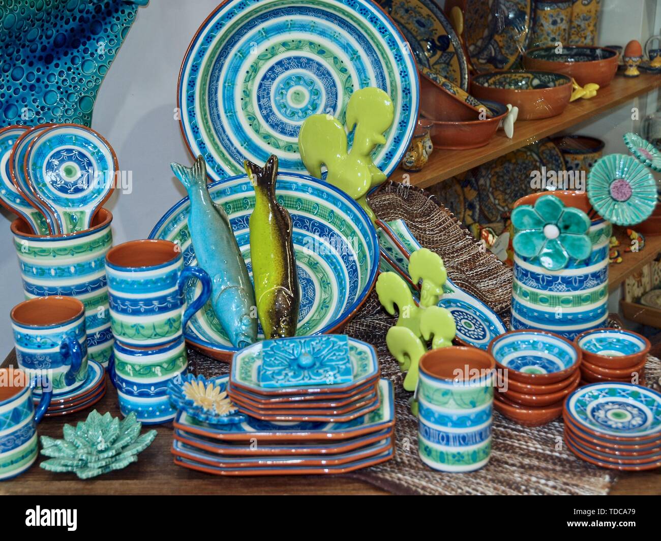 Portuguese Traditional Pottery Algarve Portugal High Resolution Stock ...
