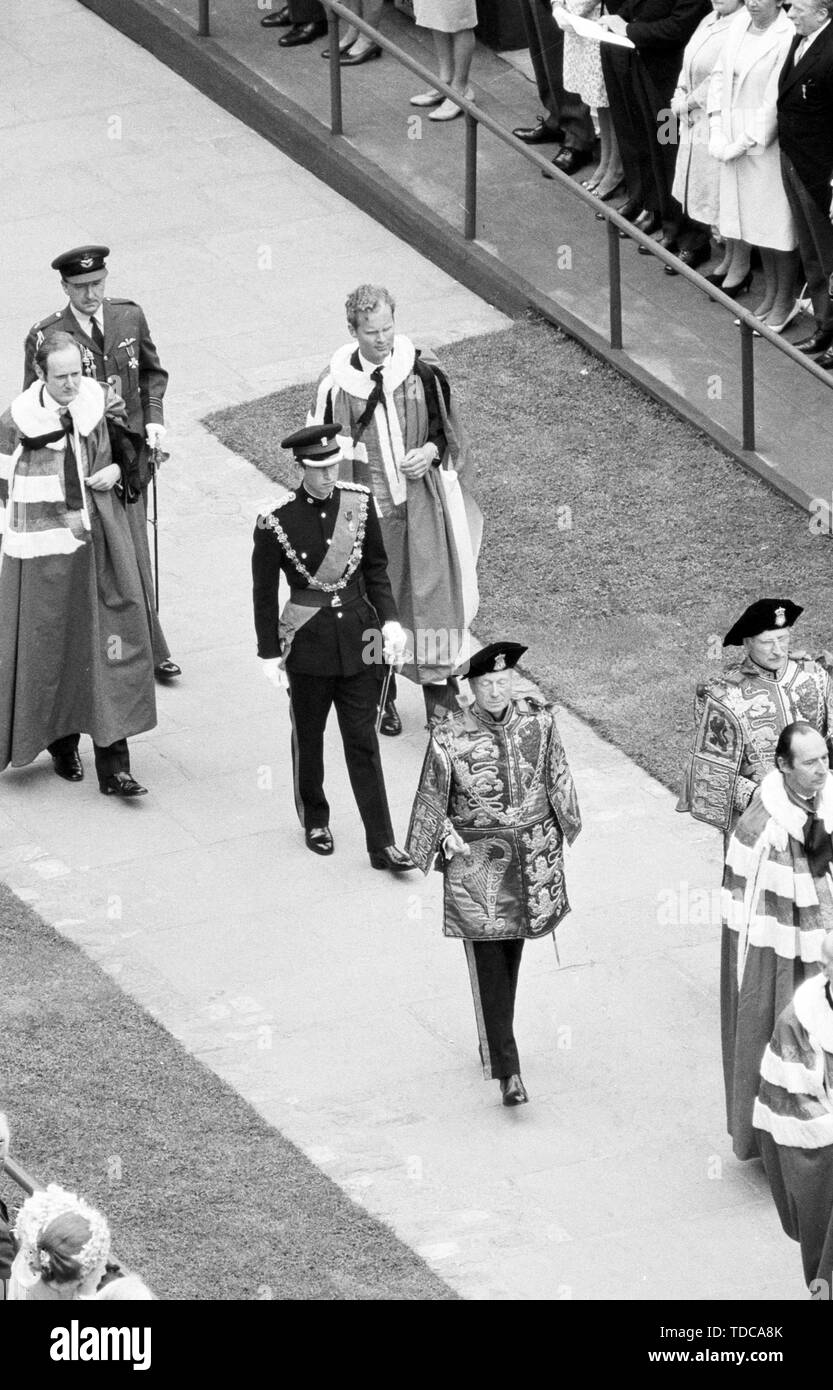 Prince Charles, uniformed as Colonel-in-Chief, Royal Regiment of Wales ...