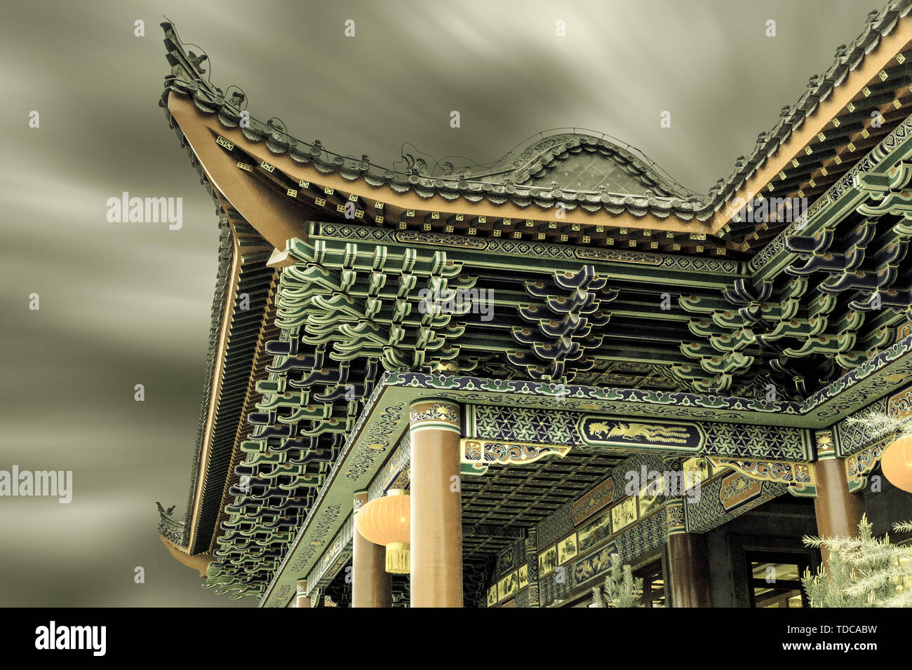 Chinese ancient architectural style Stock Photo - Alamy
