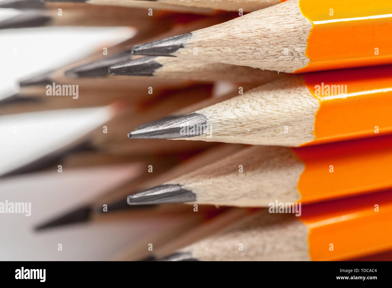 Pile of pencils Stock Photo - Alamy