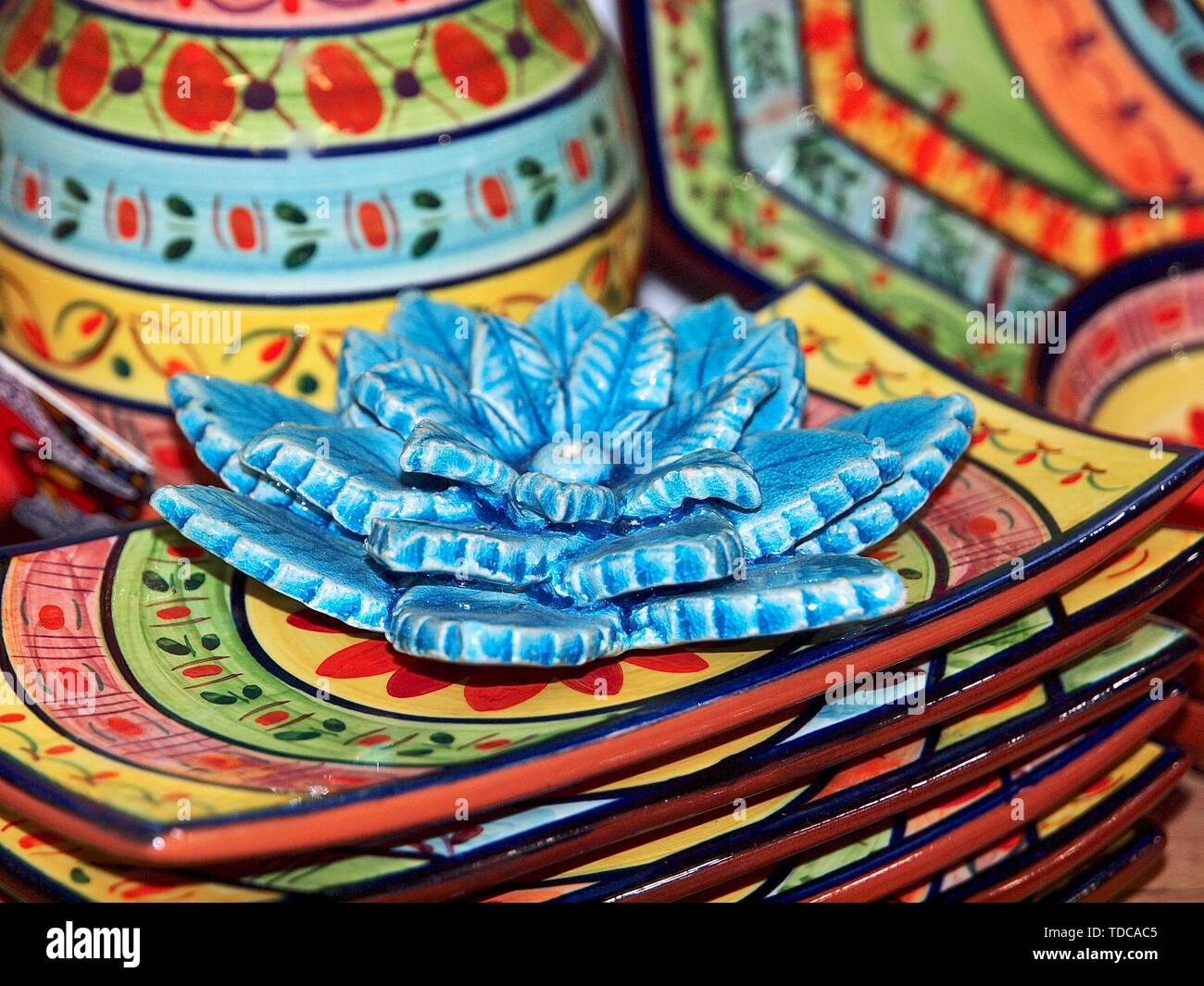 Traditional colorful dishes from Portugal Stock Photo - Alamy