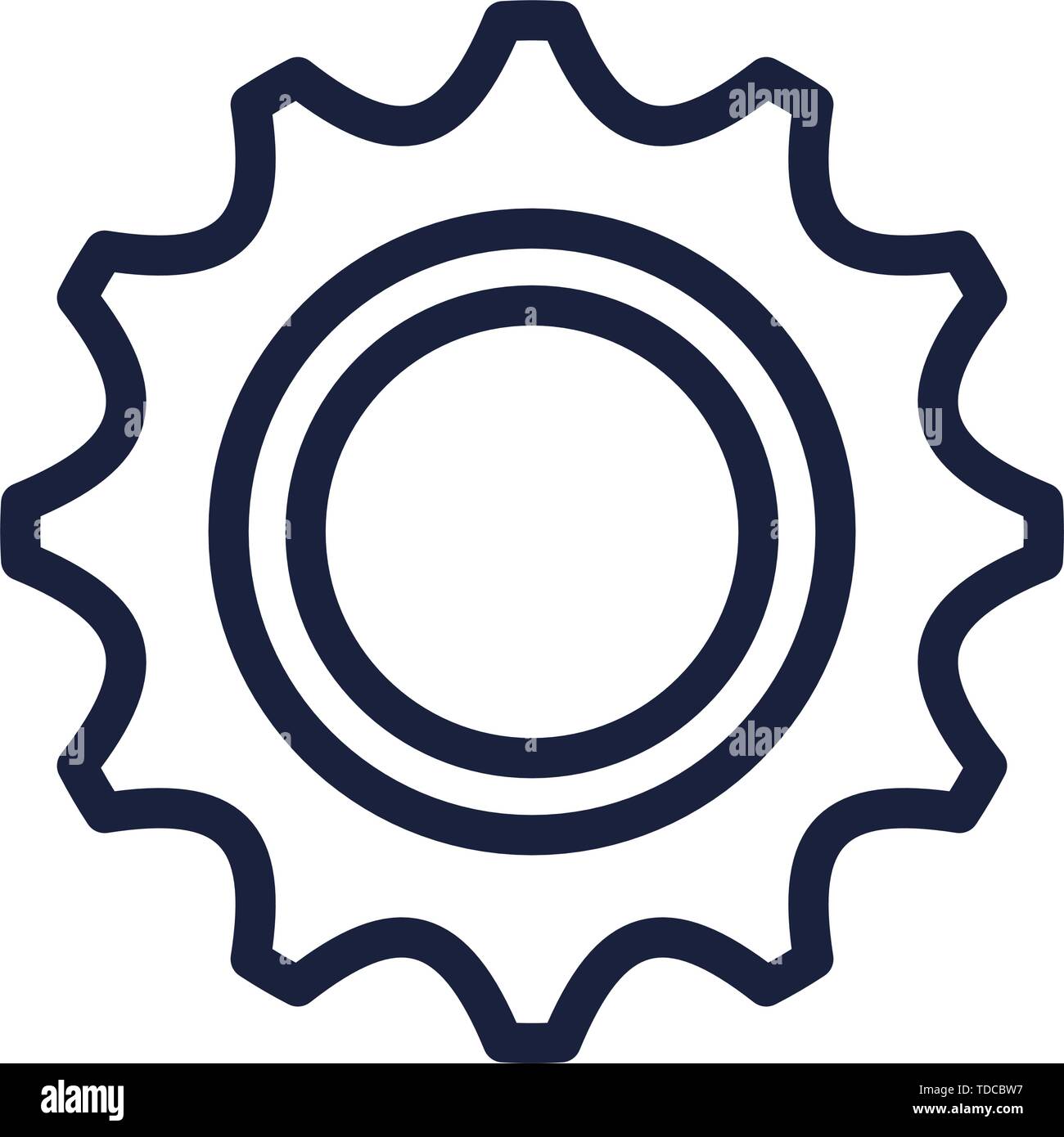 gears machinery isolated icon vector illustrator Stock Vector Image ...