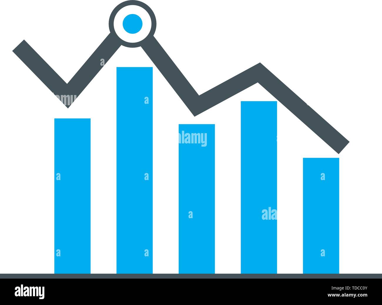 statistics bars isolated icon vector illustrator Stock Vector Image ...