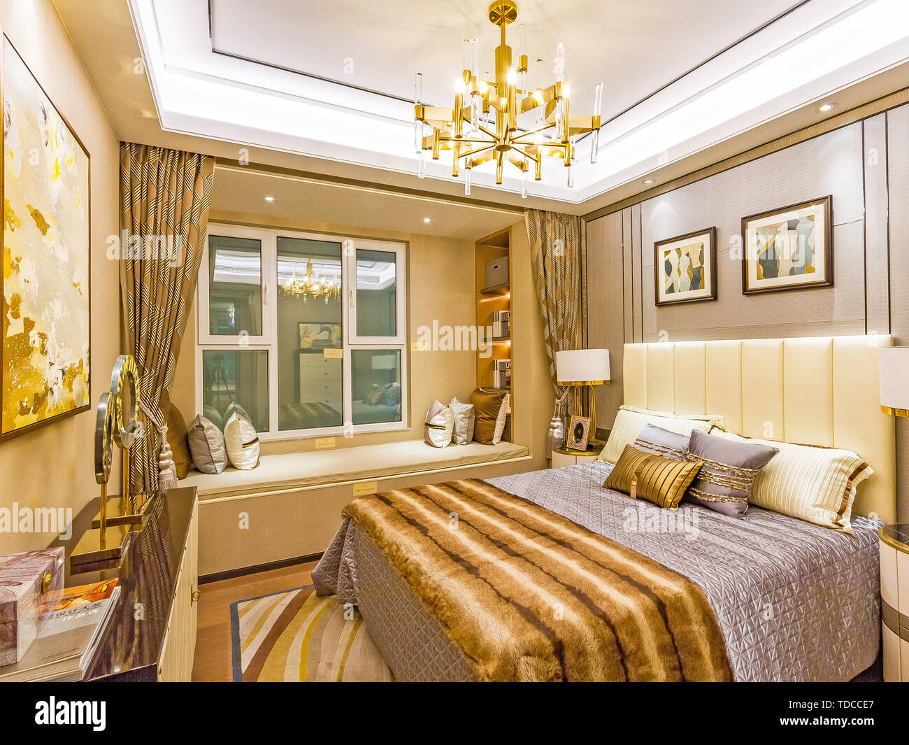 Bedroom, sleep, comfortable and comfortable rest environment, different ...