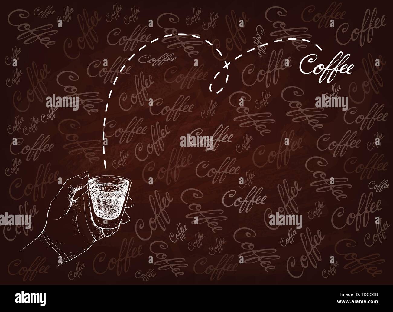 Hand Drawing, Illustration Hand Drawn Sketch of Hand Holding A Shot of ...