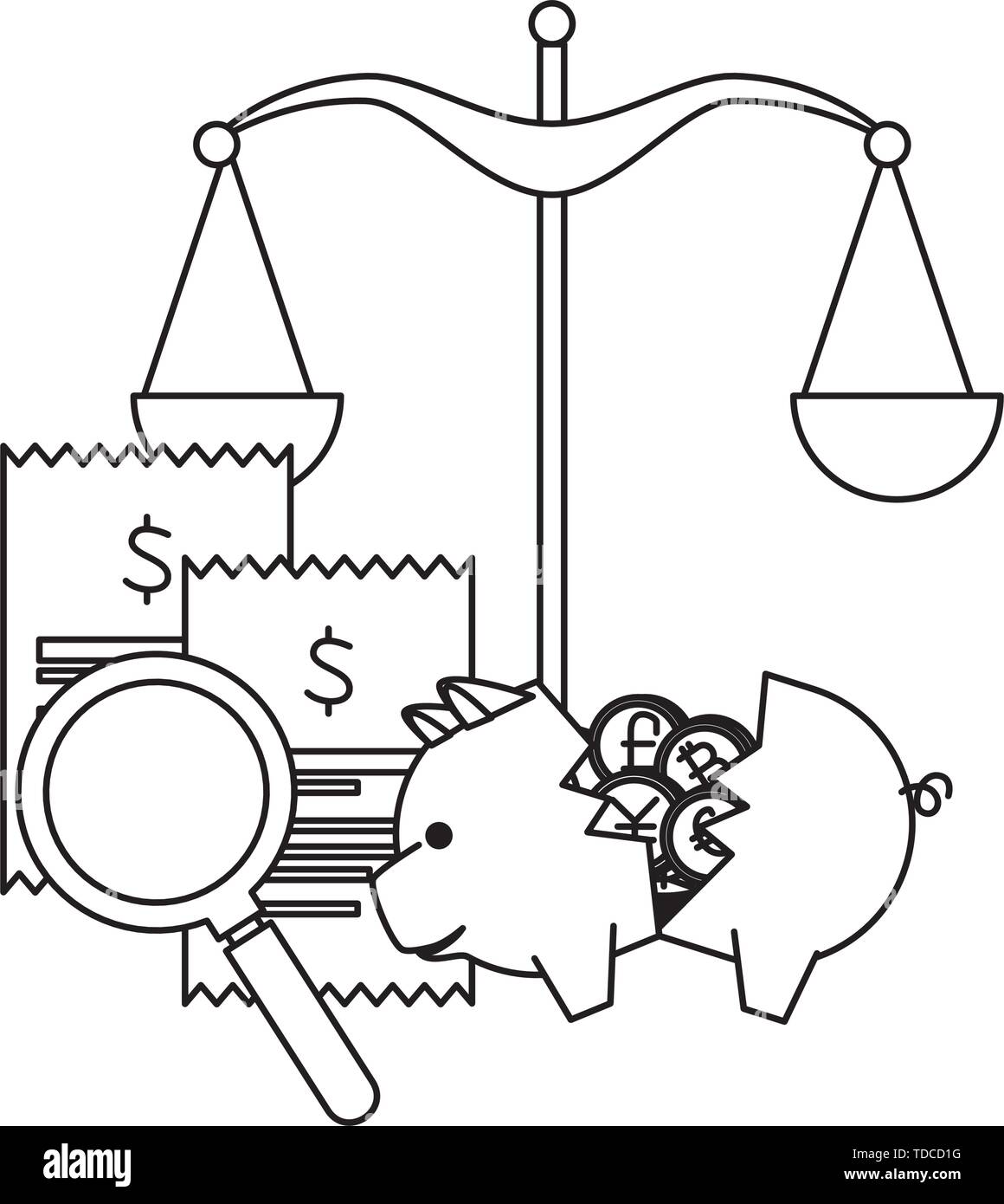 scale balance equality icon vector illustrator Stock Vector Image & Art ...