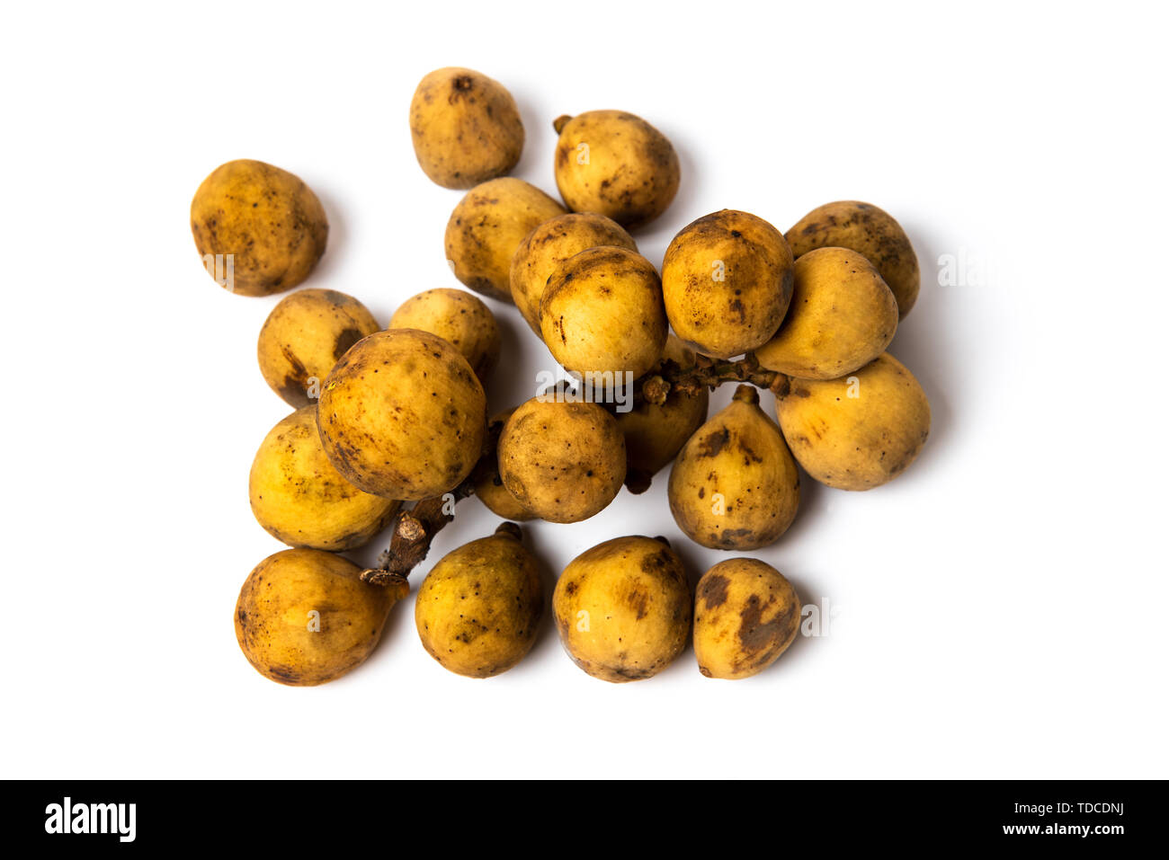 Langsat tropical fruit isolated on white background Stock Photo - Alamy