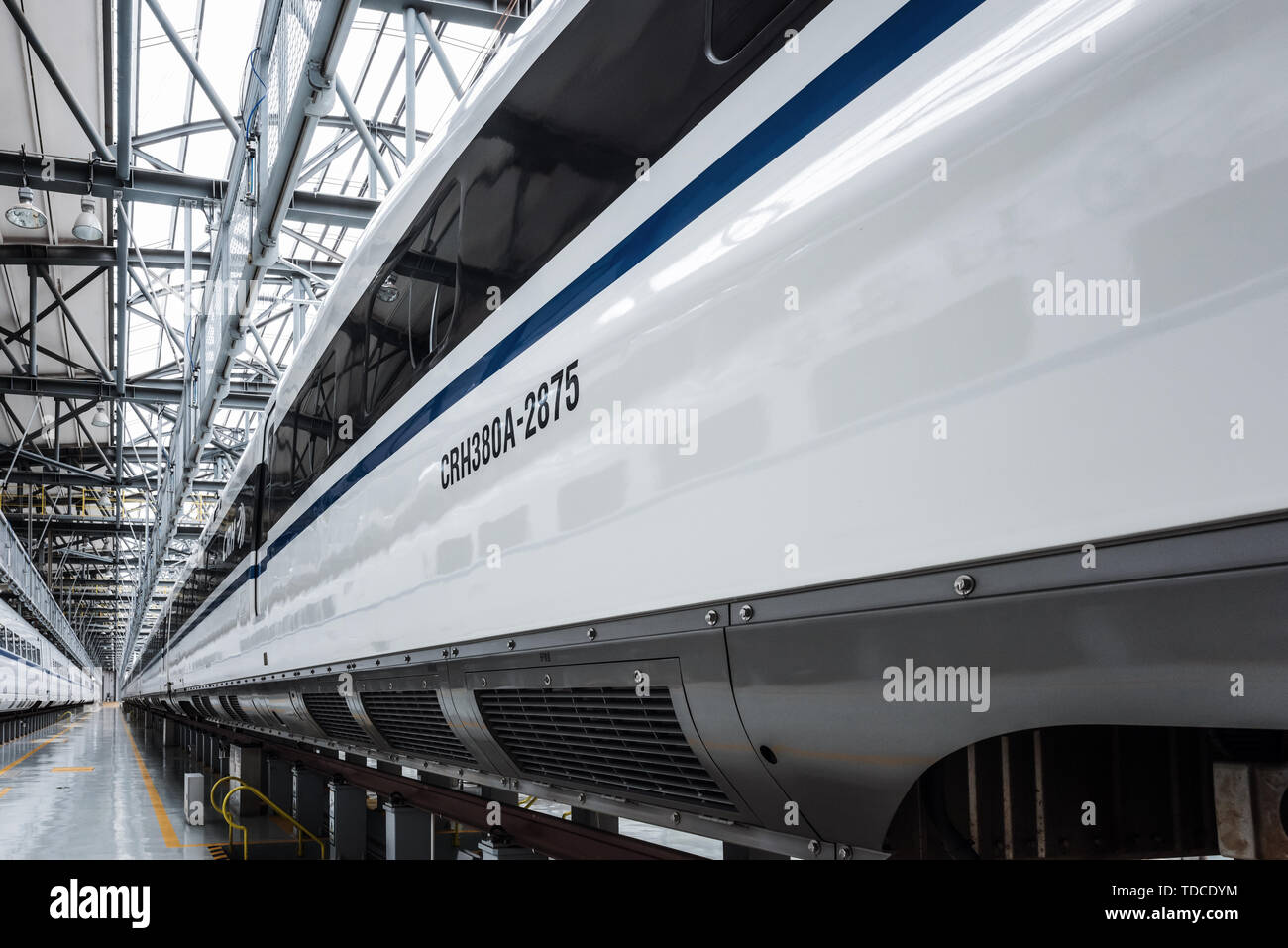 High-speed rail luxury train Stock Photo - Alamy