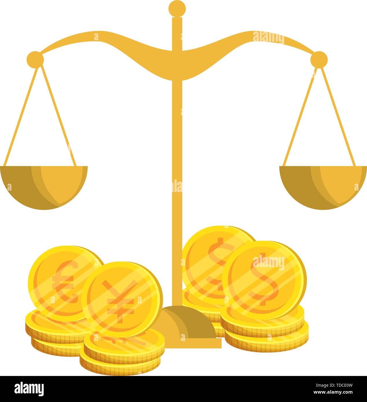 scale balance equality icon vector illustrator Stock Vector Image & Art ...