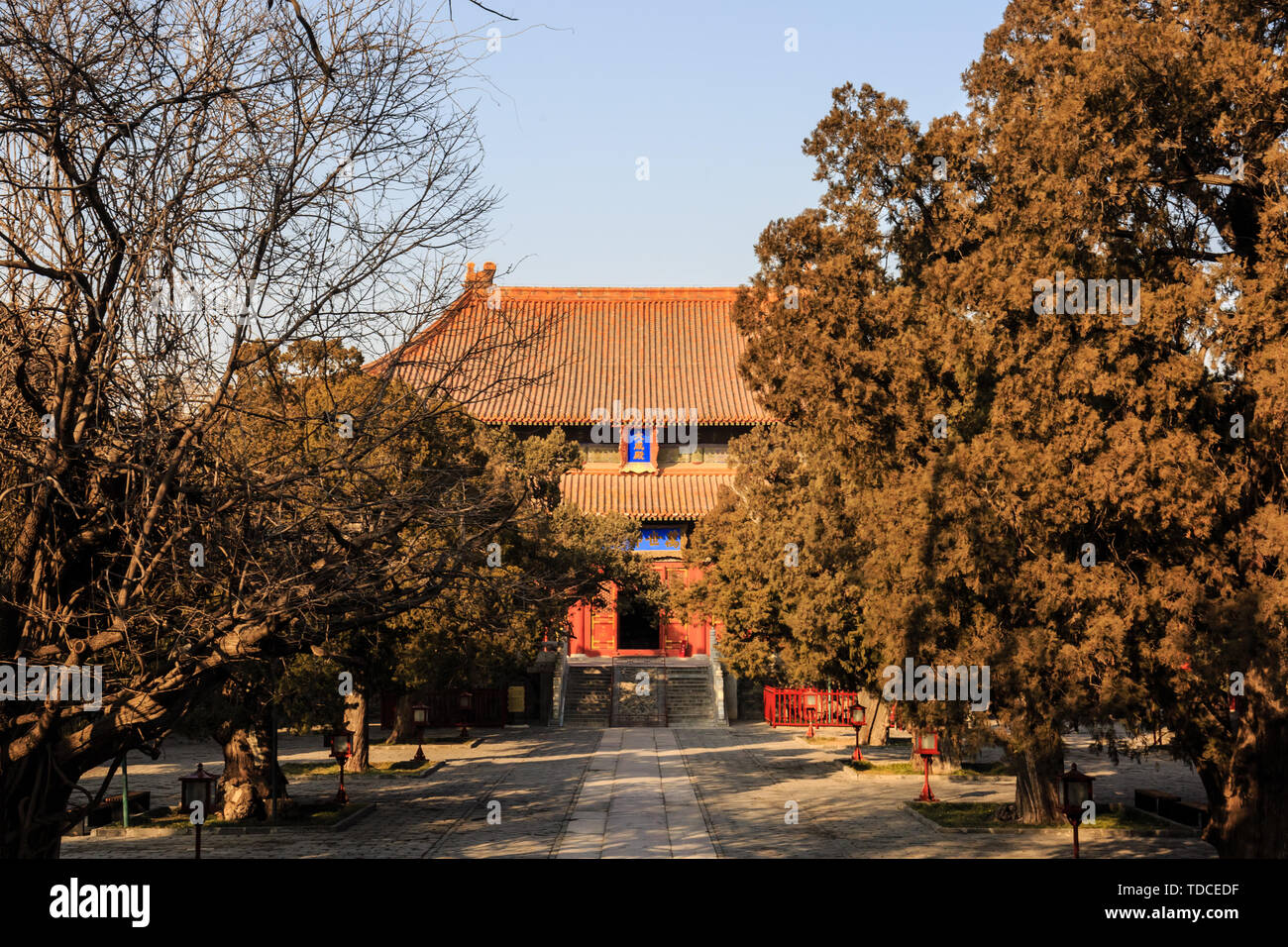 Dacheng Hall of the Confucius Temple in Beijing Stock Photo - Alamy