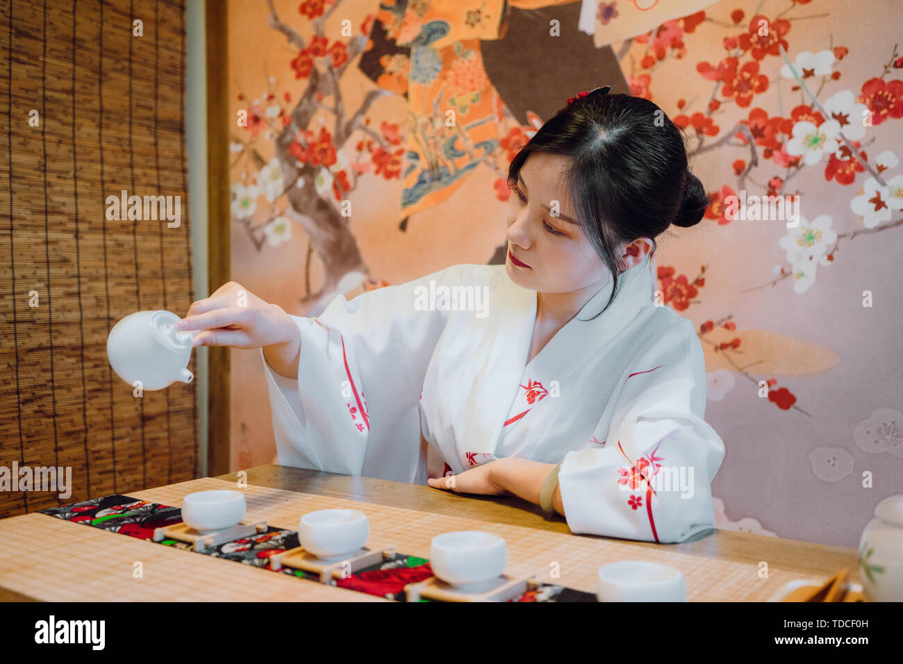 Japanese Tea Show Beauty Stock Photo - Alamy