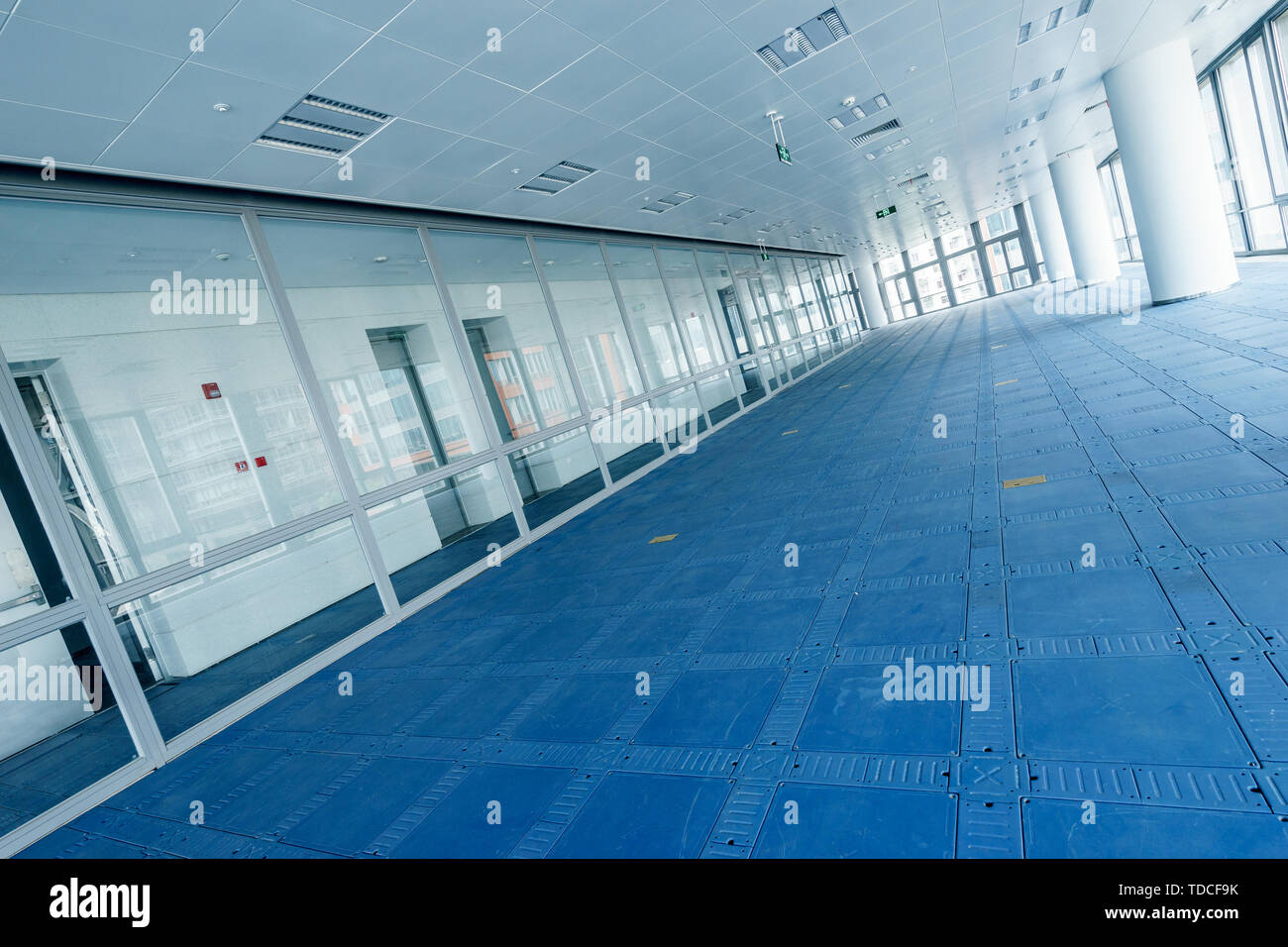 Interior of modern office building Stock Photo - Alamy