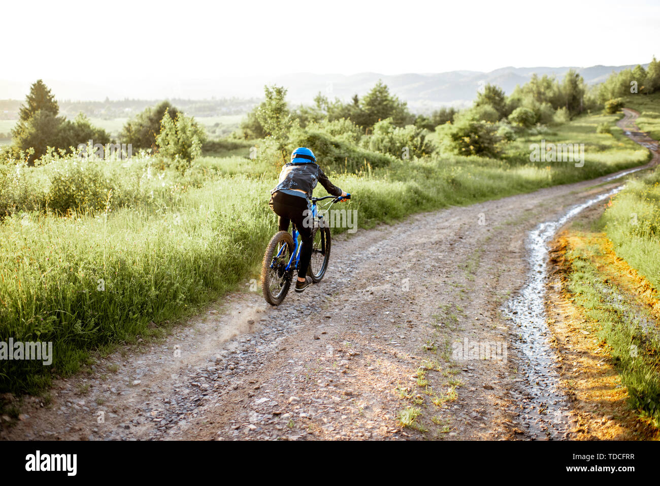 Downhill bicycle speed road down hi-res stock photography and images ...
