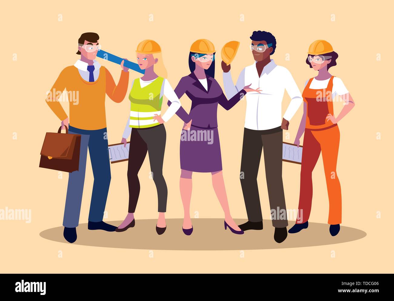 Set of workers design, Working occupation person job corporate employee ...