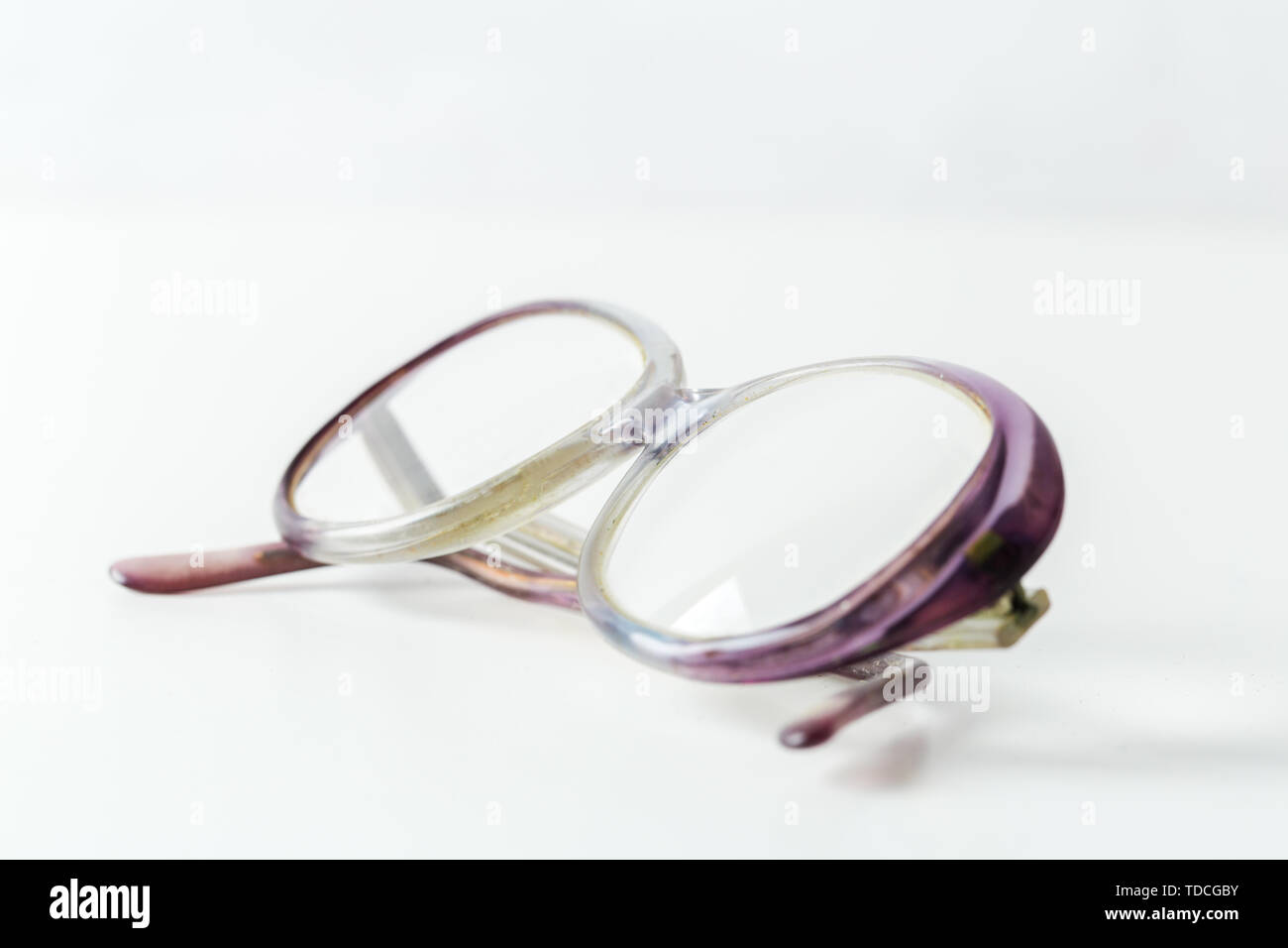 eyeglasses isolated on white Stock Photo - Alamy