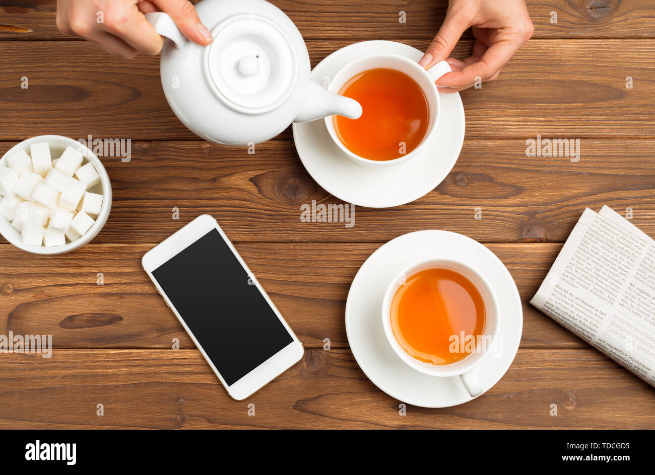 Cup of morning tea Stock Photo - Alamy