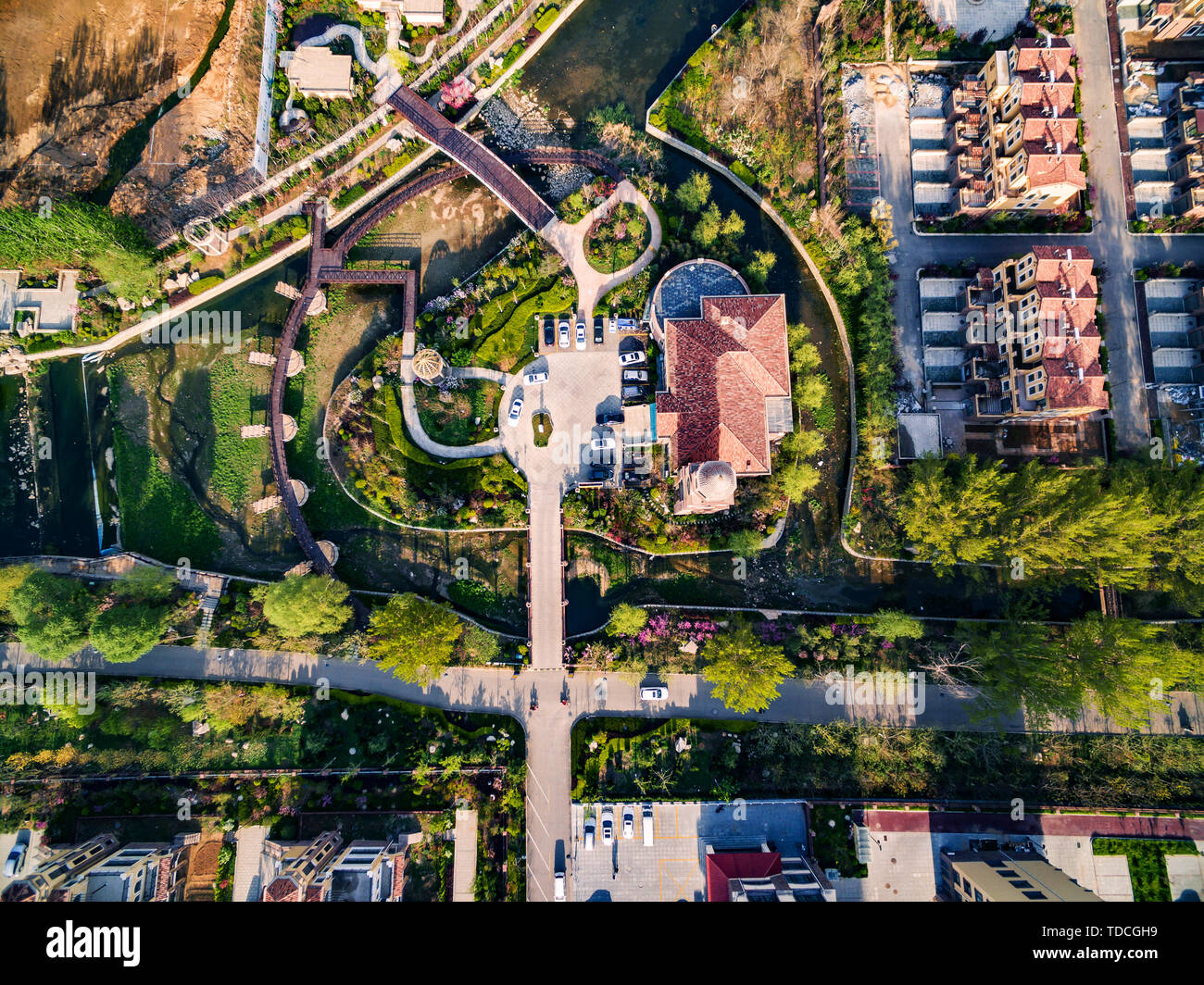 Aerial shooting of the city, a bird's-eye view of the city Stock Photo ...