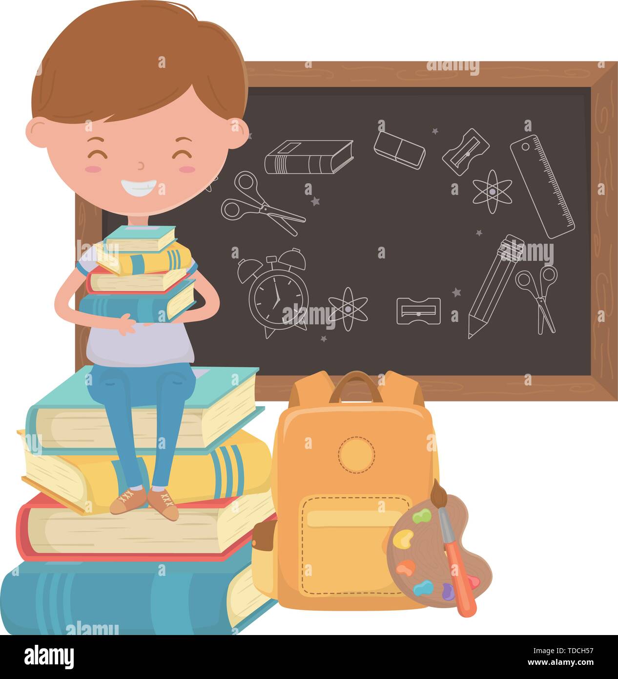 Boy kid design, School education learning knowledge study and class ...