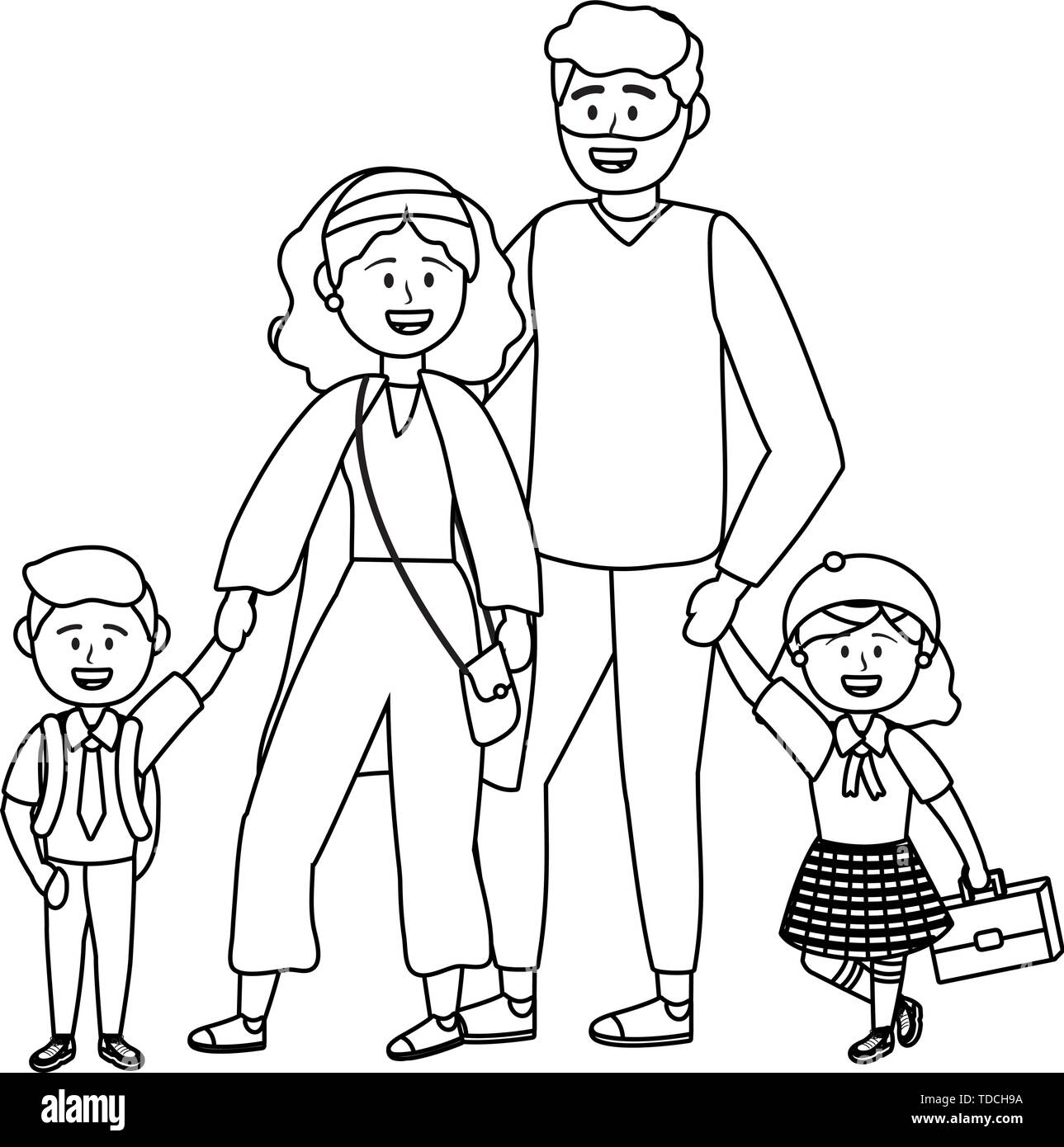 Family With Kids Going To School Design Family Activities Relationship family-with-kids-going-to-school-design-family-activities-relationship
