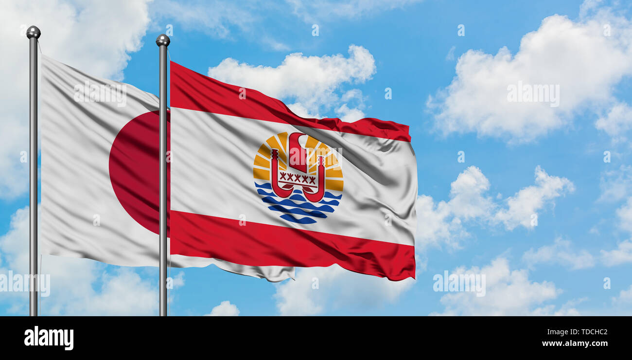 Japan french polynesia flag hi-res stock photography and images - Alamy