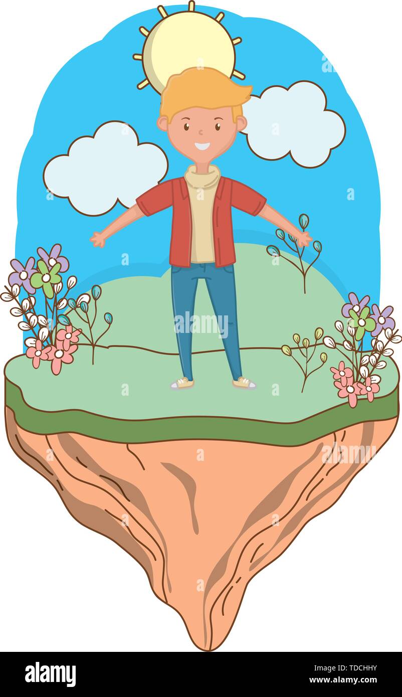 Teenager boy design, person portrait young youth student and teen theme ...