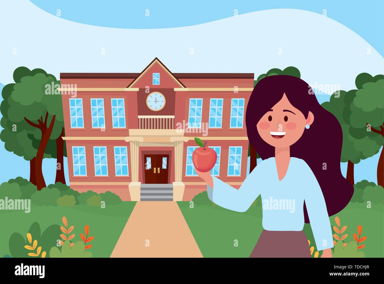 Woman teacher design, Classroom school education lesson study knowledge ...